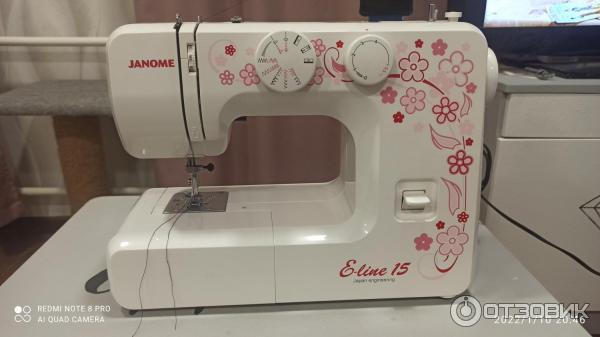 Отзыв о Швейная машина Janome E-Line 15 | Помощница с нюансами