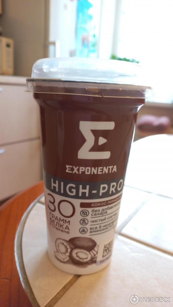Отзыв о Напиток кисломолочный Exponenta High-pro | Сытно, вкусно, полезно.