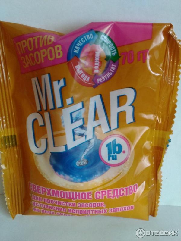 Отзыв о Средство против засоров в трубах Mr. CLEAR в гранулах ...