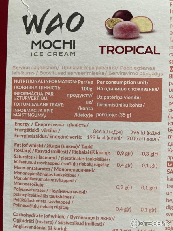Отзыв о Замороженный десерт Wao Mochi | вкусный, симпатичный и дорогой