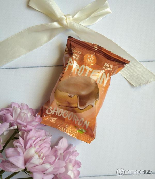 Отзыв о Печенье макарон глазированное Fit Kit Protein Chocoron Соленая ...