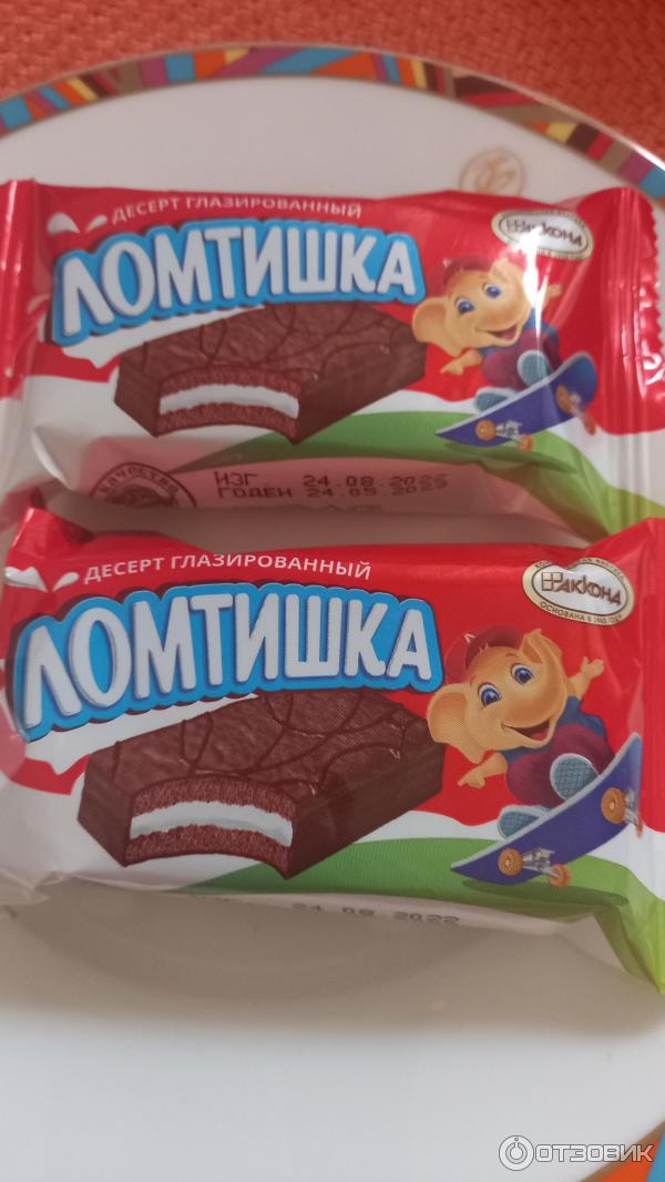Отзыв о Десерт глазированный "Акконд" Ломтишка | Нежное шоколадное пирожное