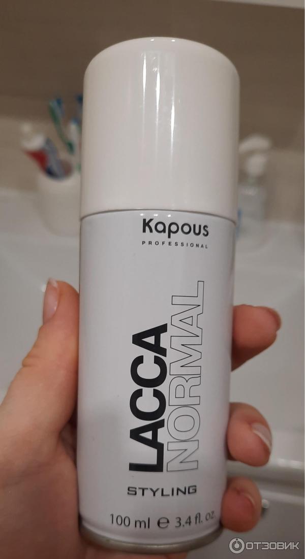 Отзыв о Лак для укладки волос Kapous Professional Lacca Normal | Волосы ...