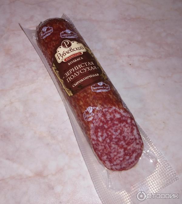 Отзыв о Колбаса сырокопченая Рублевский мясокомбинат "Зернистая ...
