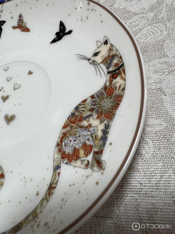 Отзыв о Чайный сервиз Lefard "Парижские коты" | Красивый сервиз на ...