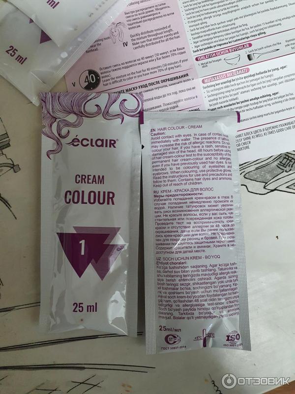 Отзыв о Крем-краска для волос Eclair Сolor | Отличный и недорогой ...