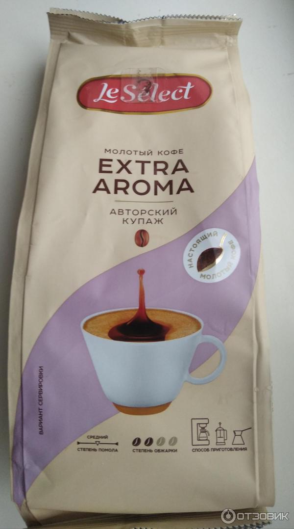 Отзыв о Молотый кофе Le Select "Extra Aroma" | Кислит слегка и вообще ...